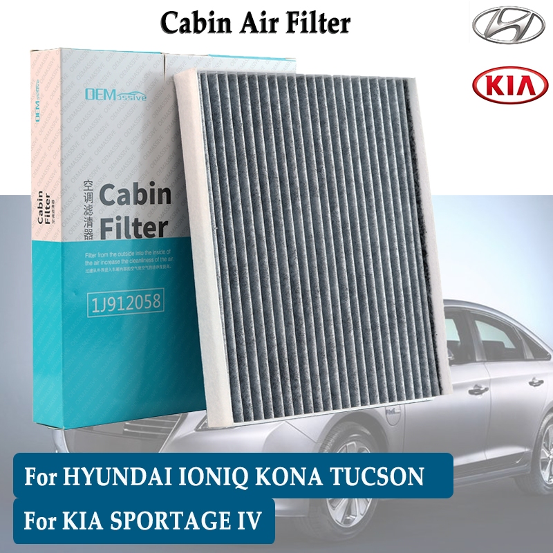 Car Cabin Air Aircond Filter Activated Carbon For Hyundai Ioniq Kona ...