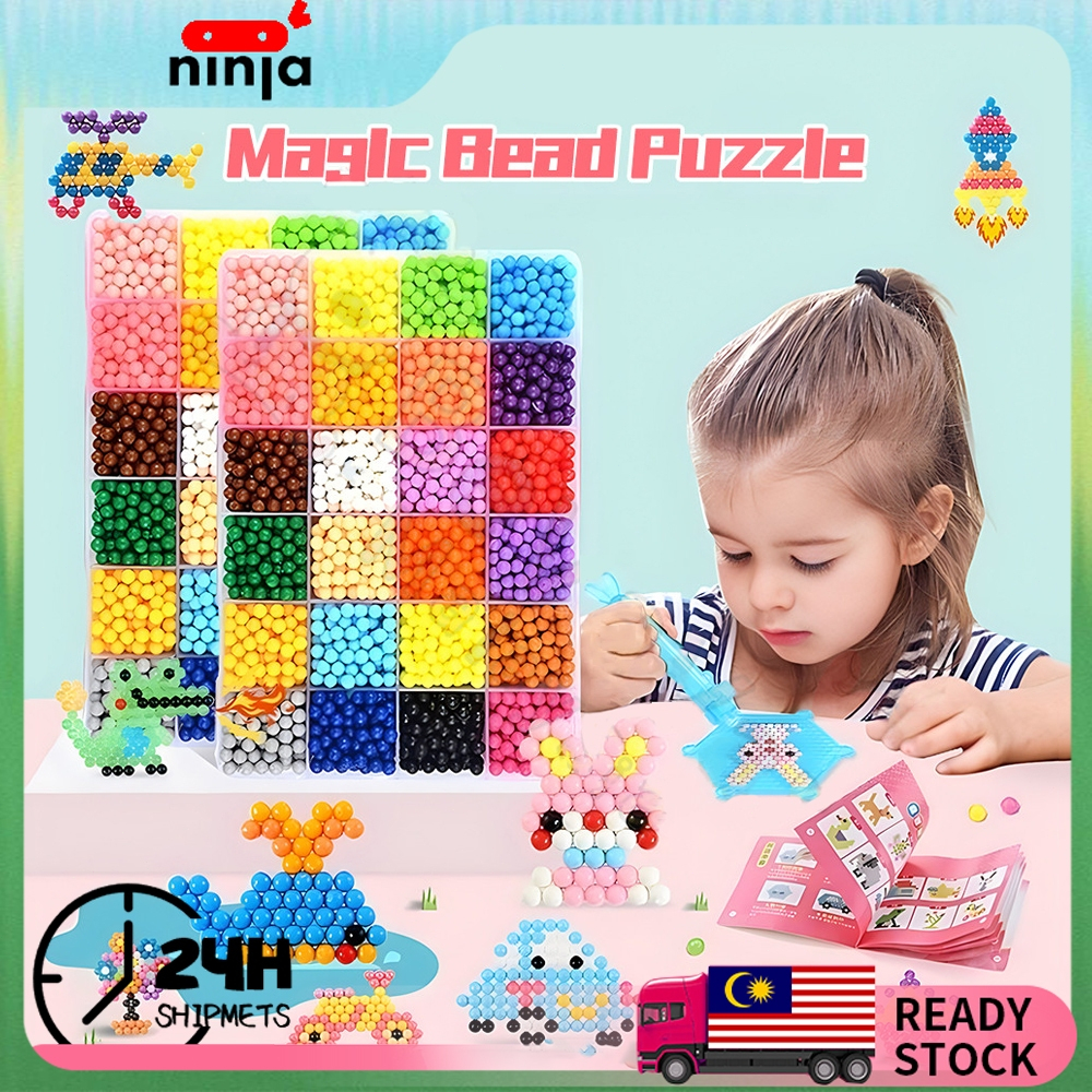 【MY Stock】Magic Water Fuse Beads Creative Beads DIY Art Crafts Toys ...