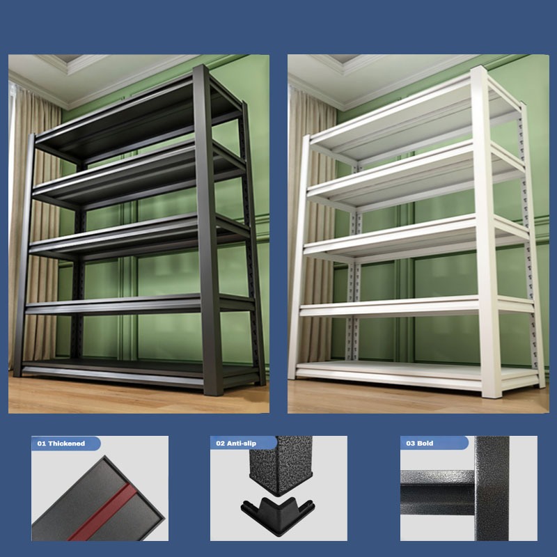 Rack Metal Shelf Anti-Rust Boltless Rack Heavy Duty 3-5 Tiers Storeroom ...