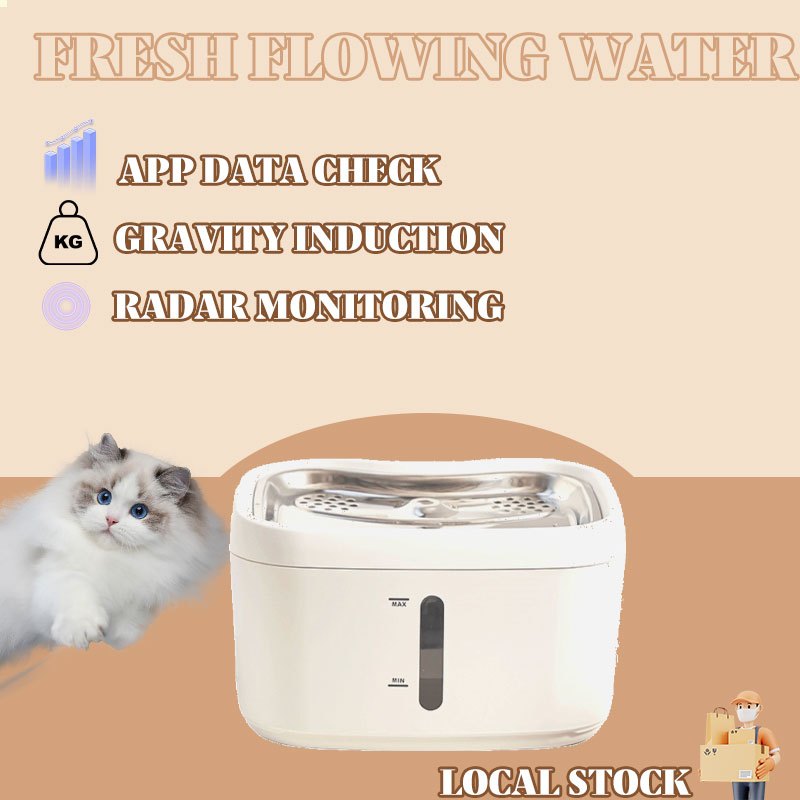 SAG Cat Bowl Use SAG Replaceable Filtration USB Cable Battery Pet Water ...