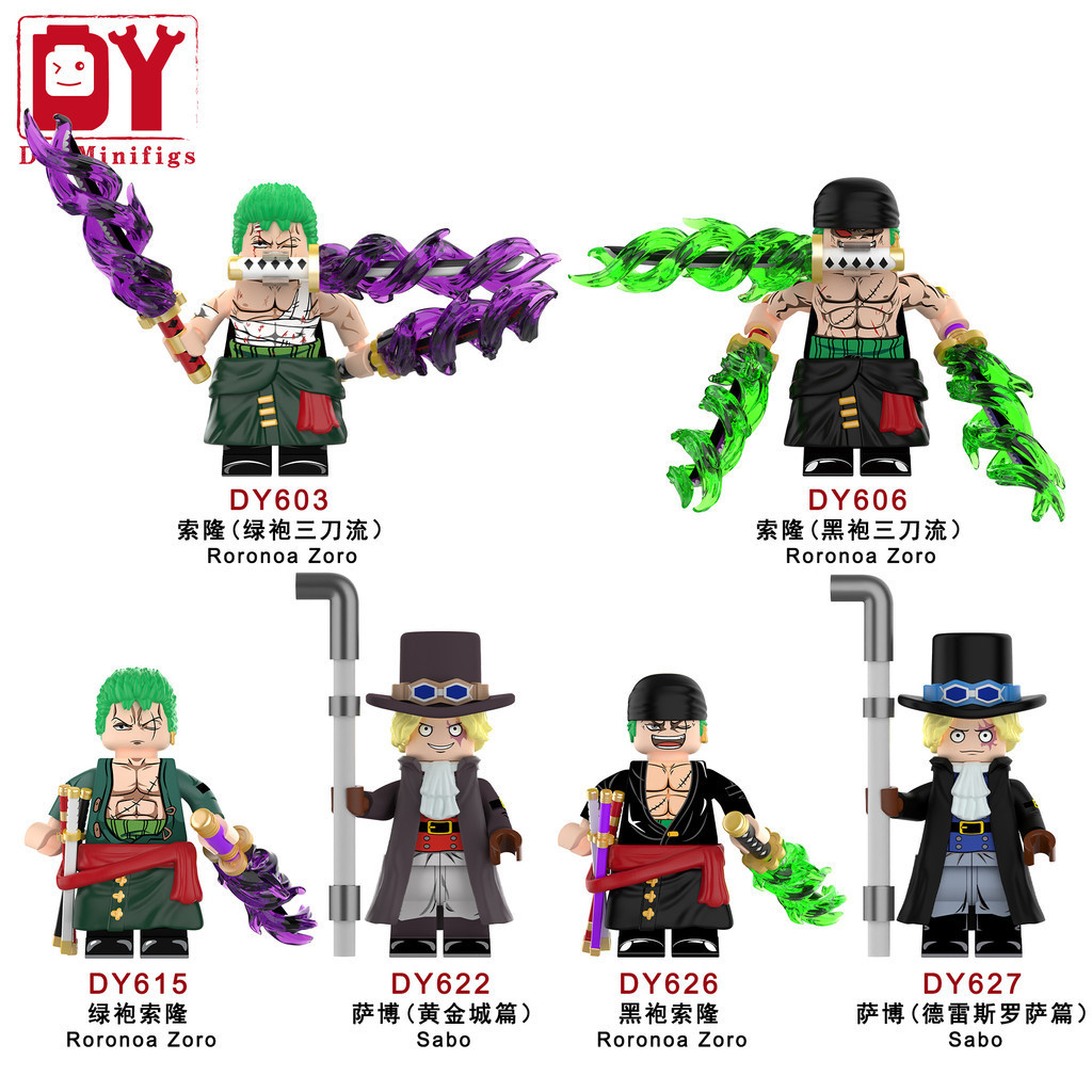 Zoro Minifigures Roronoa Zoro Building Blocks One Piece Figures Sabo ...