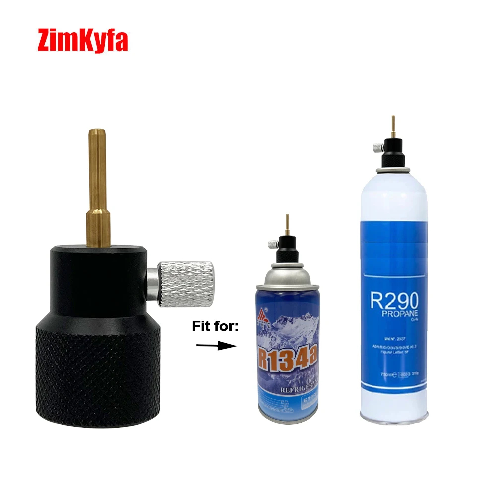 Filling Adapter to R134a Refrigerant R290 Gas Puncture Style Bottle ...