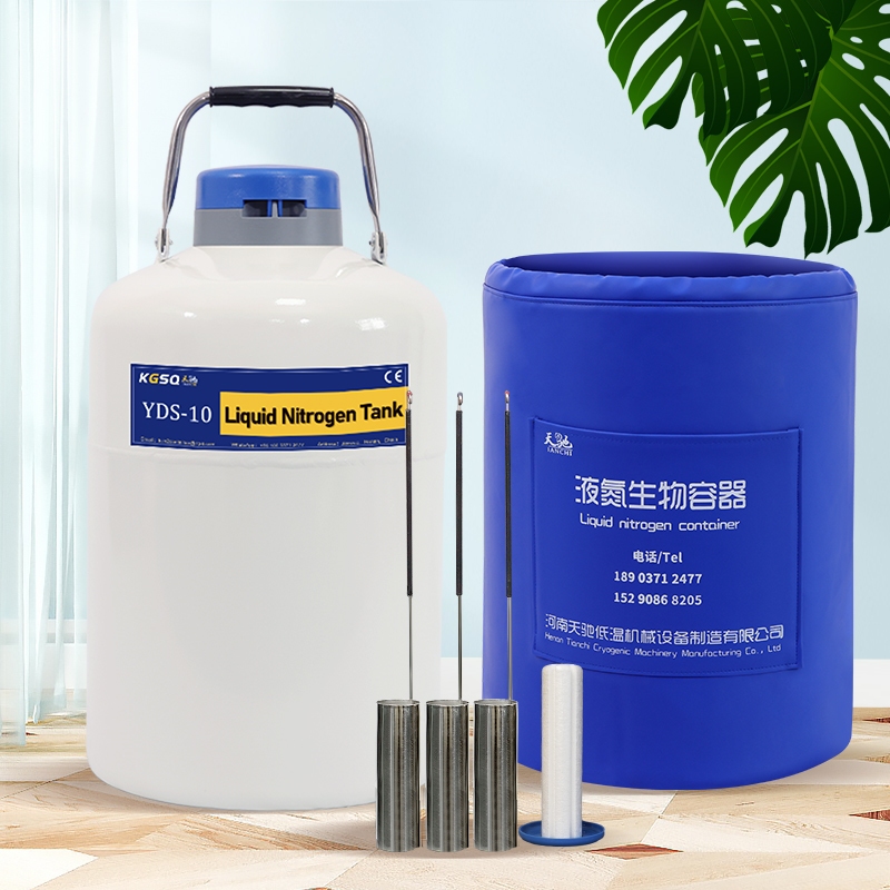 Aluminium Dewar 10 Liter Liquid Nitrogen Container Liquid Nitrogen Cattle Semen Storage Tank ...