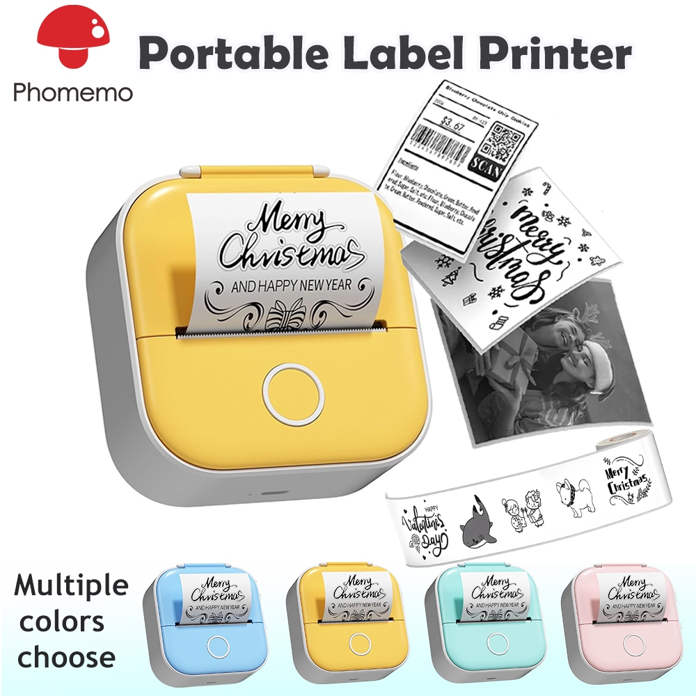 Phomemo T02 Portable Bluetooth Mini Thermal Label Printer 错题打印机 ...