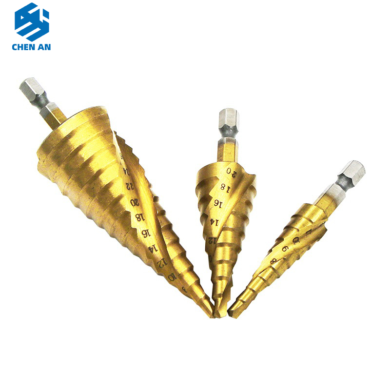 4-12 4-20 4-32 Center Drill bit step for metal steel hole cutter door ...