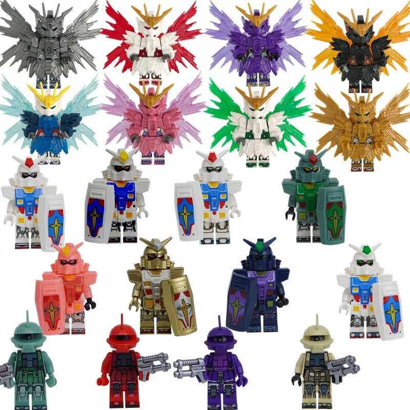 Mech Warrior Gundam Figures Anime Movie Periphery Small Particle ...