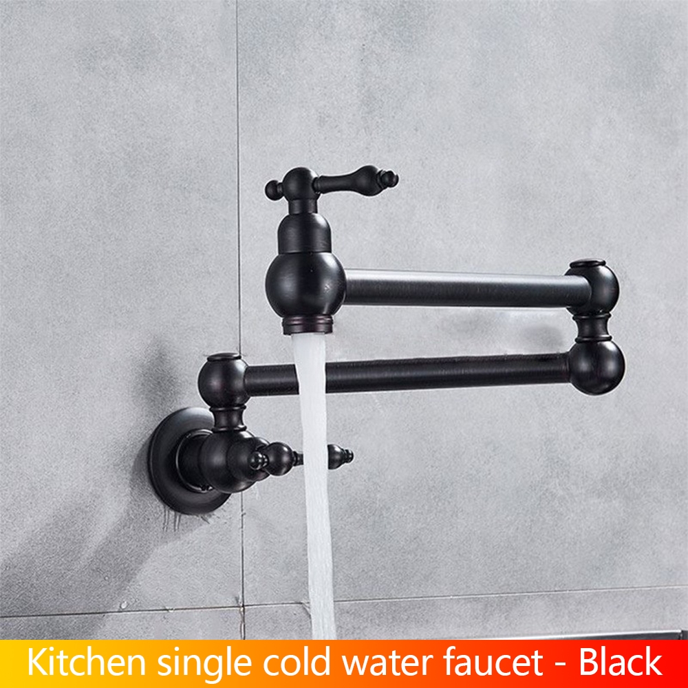 Folding Single Cold Kitchen Faucet High-end Simple Wall-mounted ...