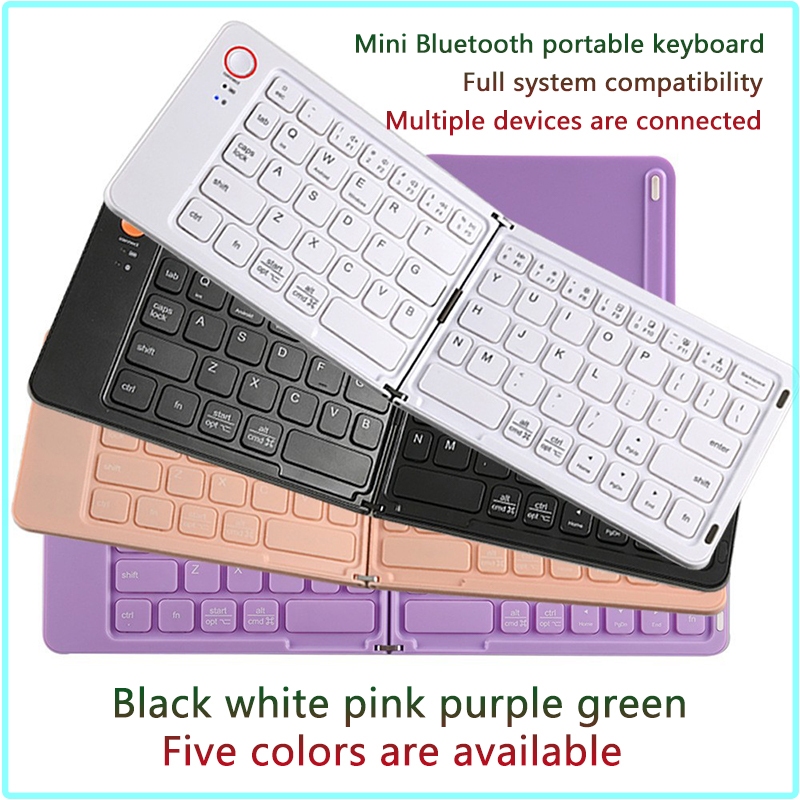 Bluetooth Folding Keyboard Phablet Computer General Keyboard Charging ...