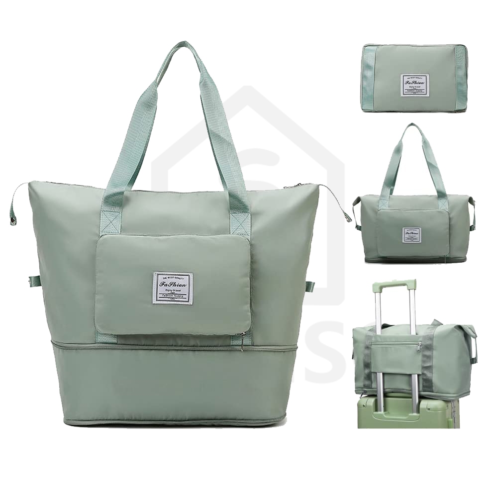 🇲🇾 MY Stock Foldable Travel Bag, Expandable Waterproof Hand Carry ...