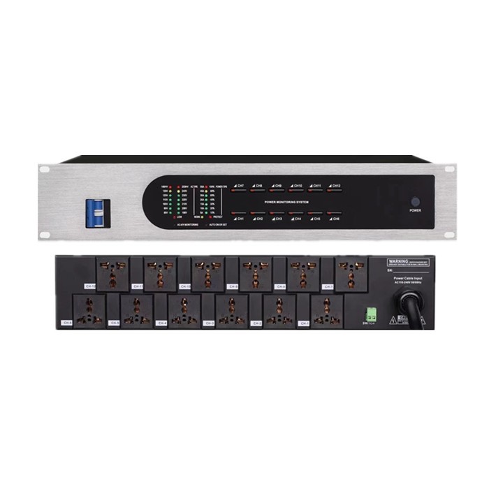 TKG professional 12 channel 2U current audio sequencer power control ...