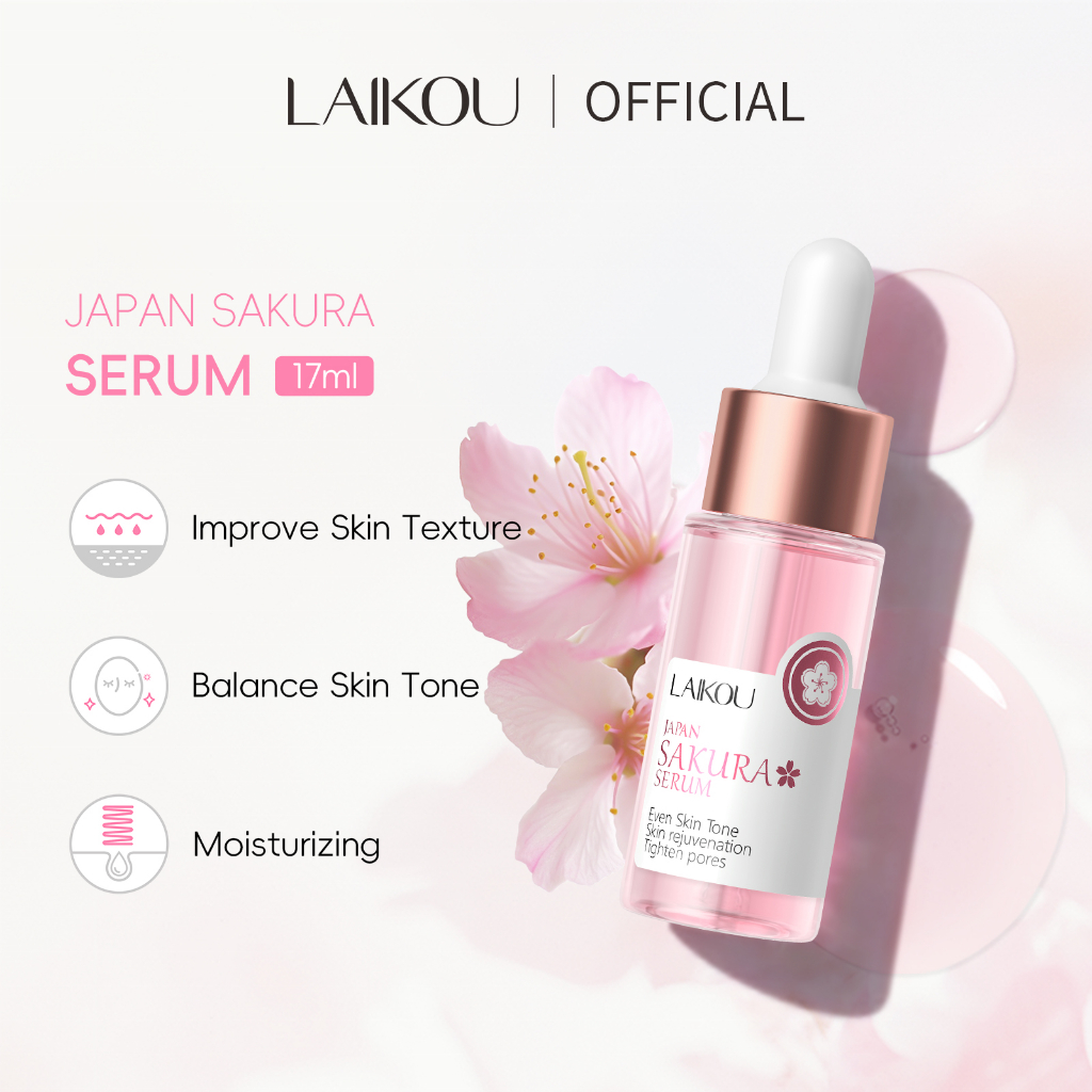 LAIKOU Japan Sakura Whitening Serum Cherry blossoms Face Skin ...