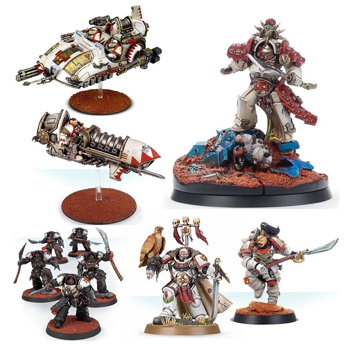 Primaris Space Marines Kor'ssaro Khan, Qin Xa, White Scars Ebon Keshig ...