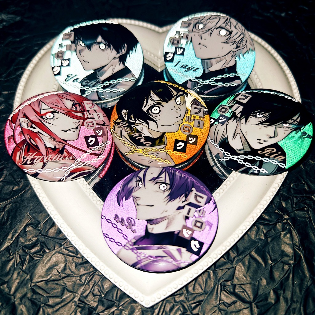 Blue Lock Chigiri Hyouma Isagi Yoichi Bachira Anime Manga Pins Brooches ...