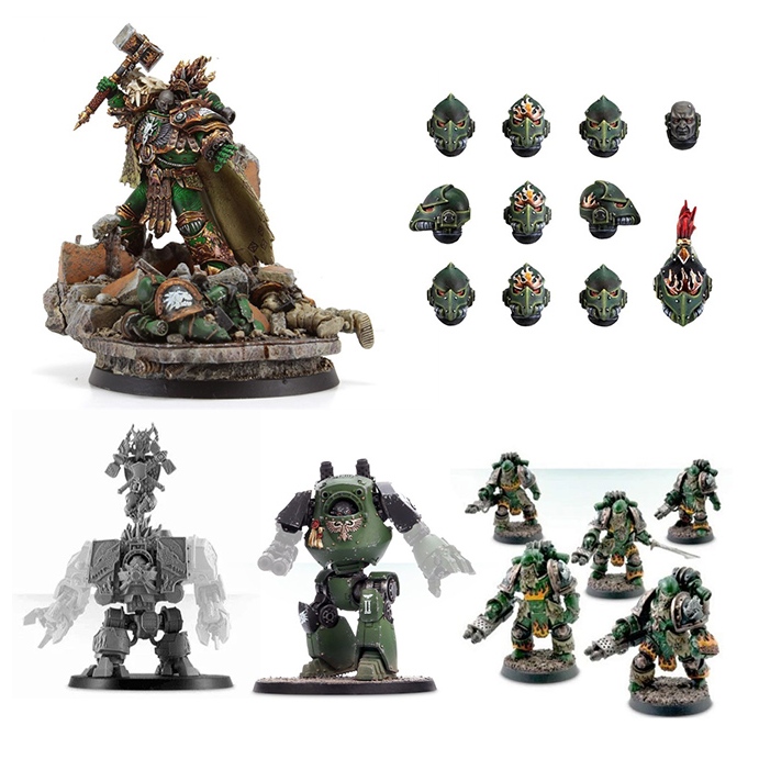 Vulkan Primarch of the Salamanders, MKVI Heads,Firedrake Terminators ...