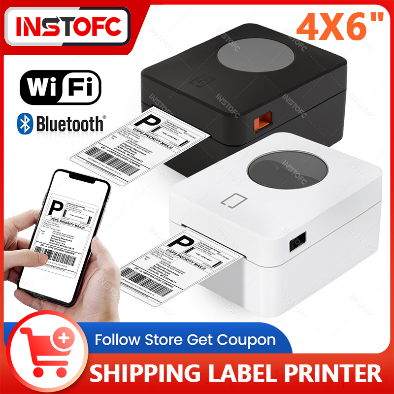 4inch Thermal Label Printer A6 100x150mm Waybill Printer USB/LAN ...