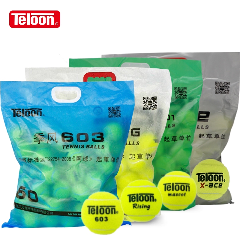 Teloon Tennis Ball 30Pcs/60Pcs, Adult Competition Training Practice ...