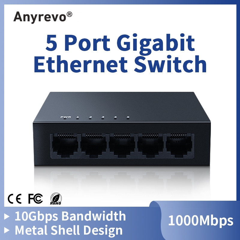 5 Port /8 Port Gigabit Smart Ethernet Switch Unmanaged Hub Internet ...