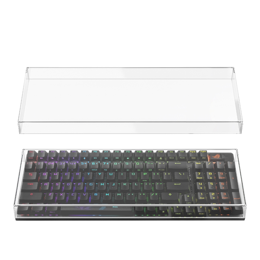 Geekria Acrylic Keyboard Knob Dust Cover for 100 Keys Wireless Keyboard ...