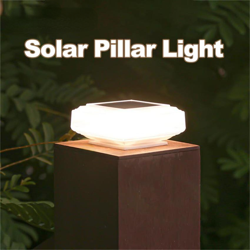 【Malaysia Shipping】 LED Solar Post Lights Outdoor Waterproof Pillar ...