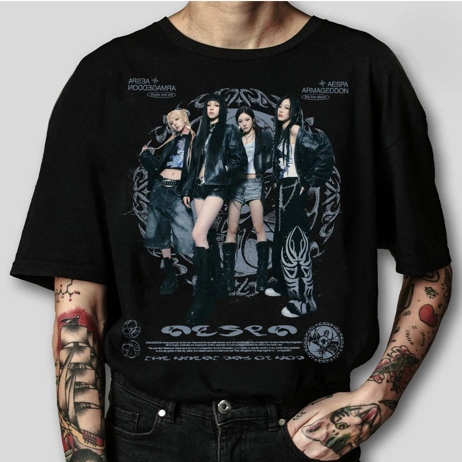 Aespa 'armageddon' Graphic T-shirt Aespa Shirt Aespa Inspired Graphic ...