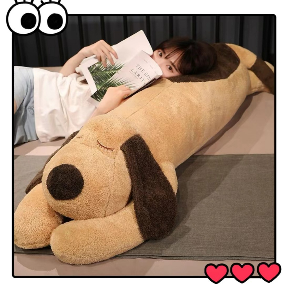 Papa dog plushie pillow plush toy fluffy stuffed dog pillow bed doll ...