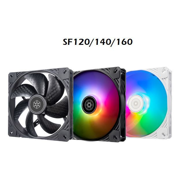SilverStone SF120/SF140/SF160 Shark Force 120mm/140mm/160mm fan PWM ...