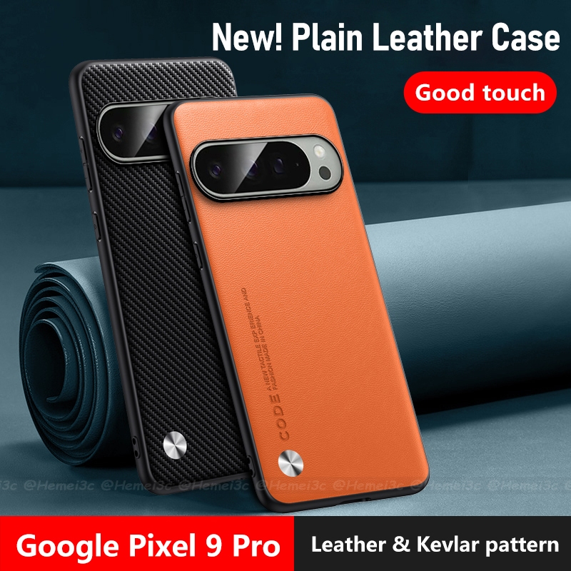 For Google Pixel 9 Pro XL 9a Casing Hard PC PU Leather Case Phone Case ...