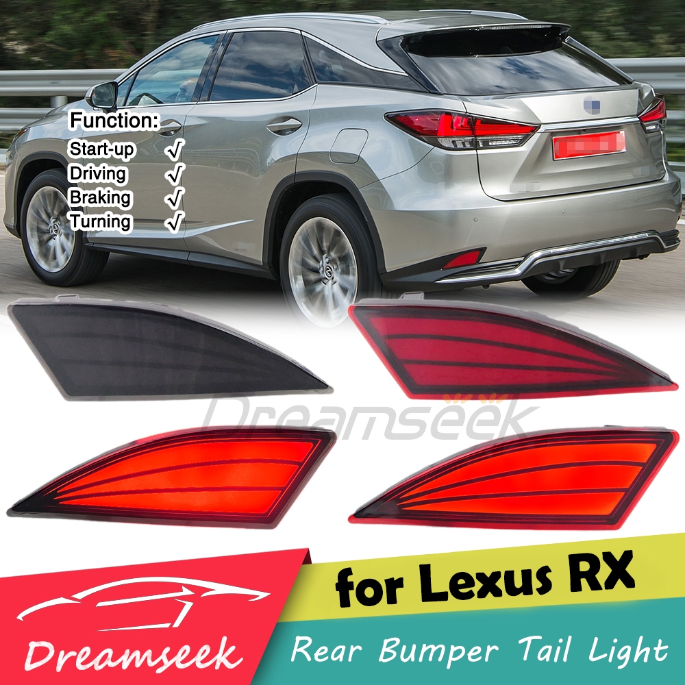 Pair LED Rear Bumper Brake Tail Light For Lexus RX350 RX450h 2020 2021 ...