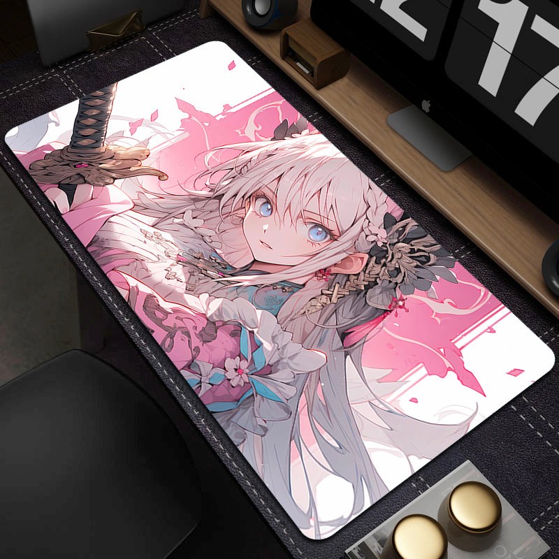 Anime Girls Mouse Pad Non-Slip Gaming Mousepad Rubber Computer Keyboard ...