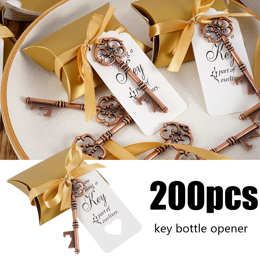 200 Pcs Key To My Heart Wedding Anniversary Bottle Opener Souvenir And ...