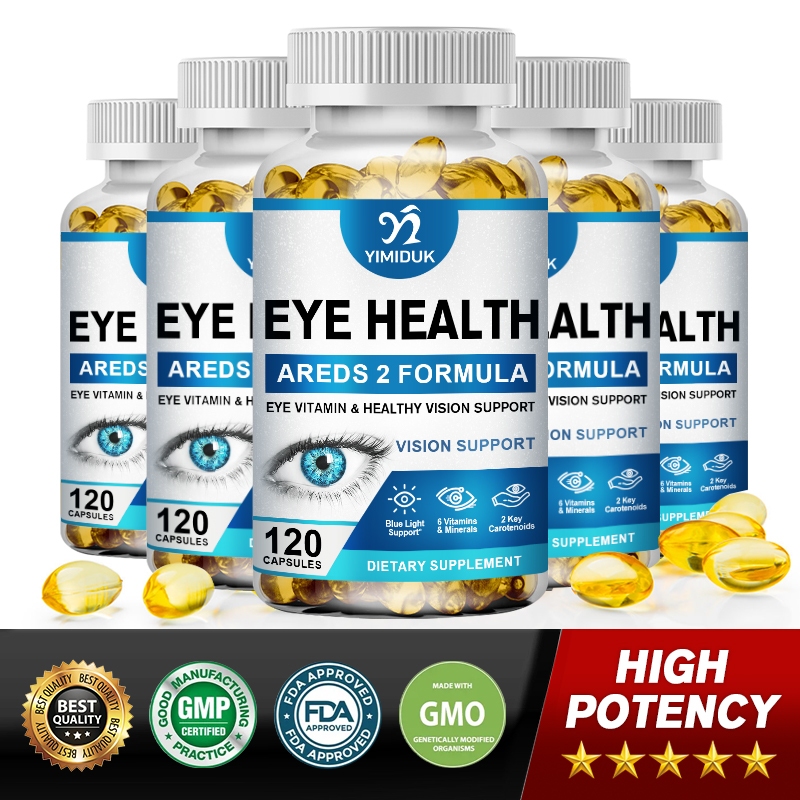 Eye Vitamins Lutein Capsules Zeaxanthin & Bilberry Extract Supports Eye ...
