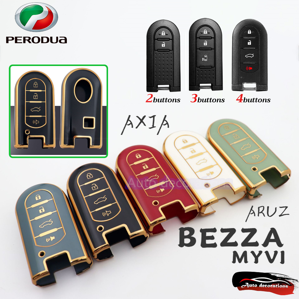 Perodua BEZZA MYVI car key case ARUZ AXIA key cover Perodua key chain ...