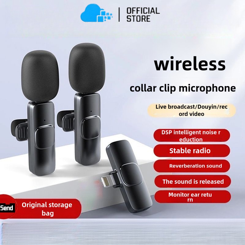 Wireless microphone lavalier radio mike live anchor recording equipment ...