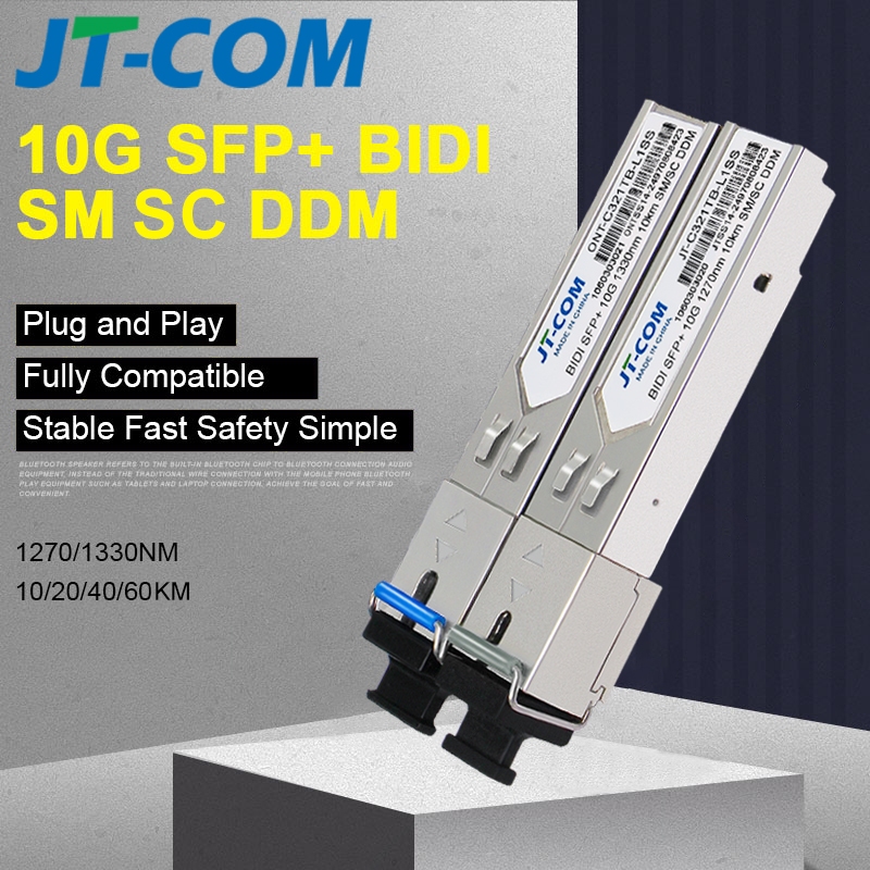 10G SFP+ Module SC 10KM BiDi Single Mode Fiber Optical Transceiver ...