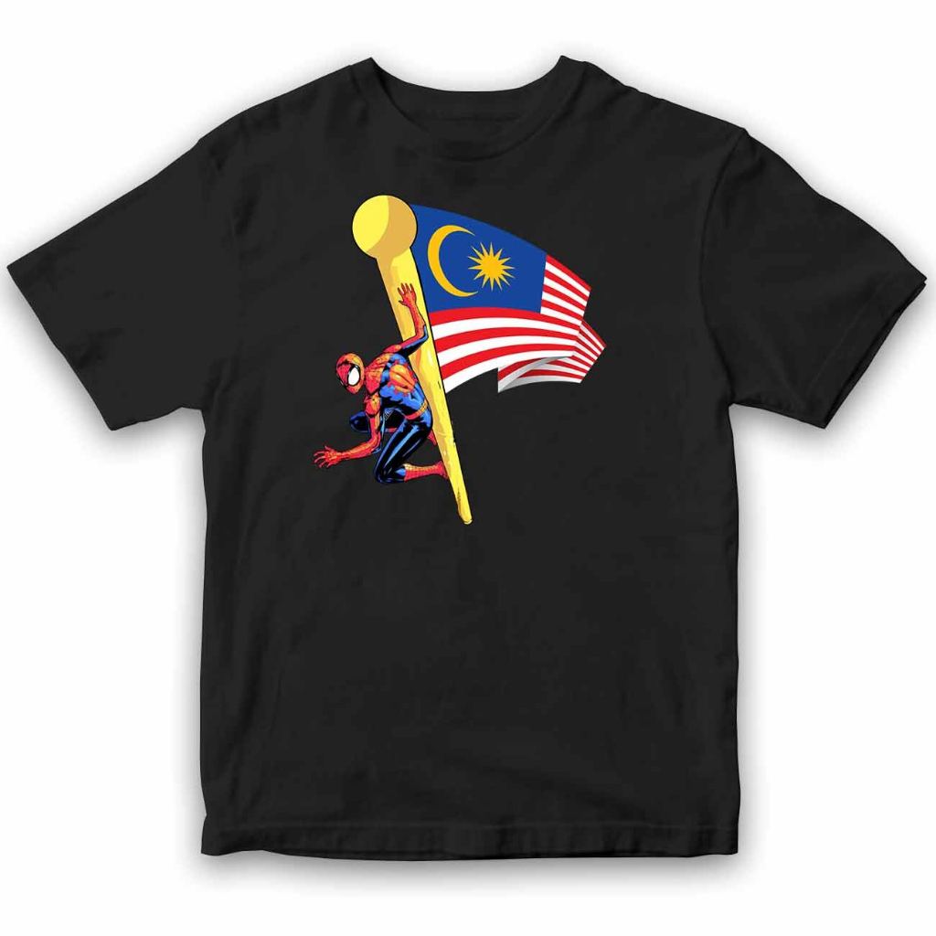 Bendera Malaysia Superhero Tanjak Tengkolok Spiderman Merdeka Cartoon ...