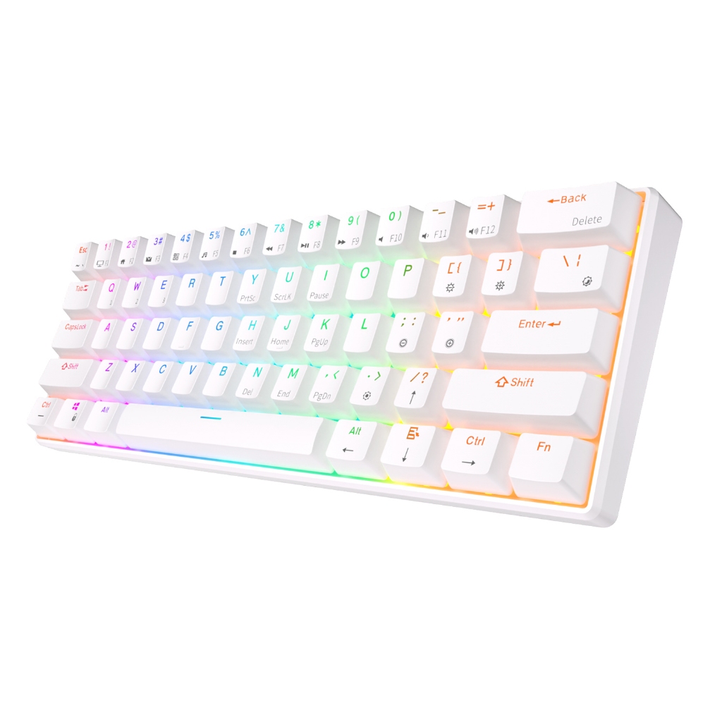 RK61 Royal Kludge Bluetooth 5.0 & USB C Dual Mode RGB Backlit Mechanical Keyboard | Shopee Malaysia