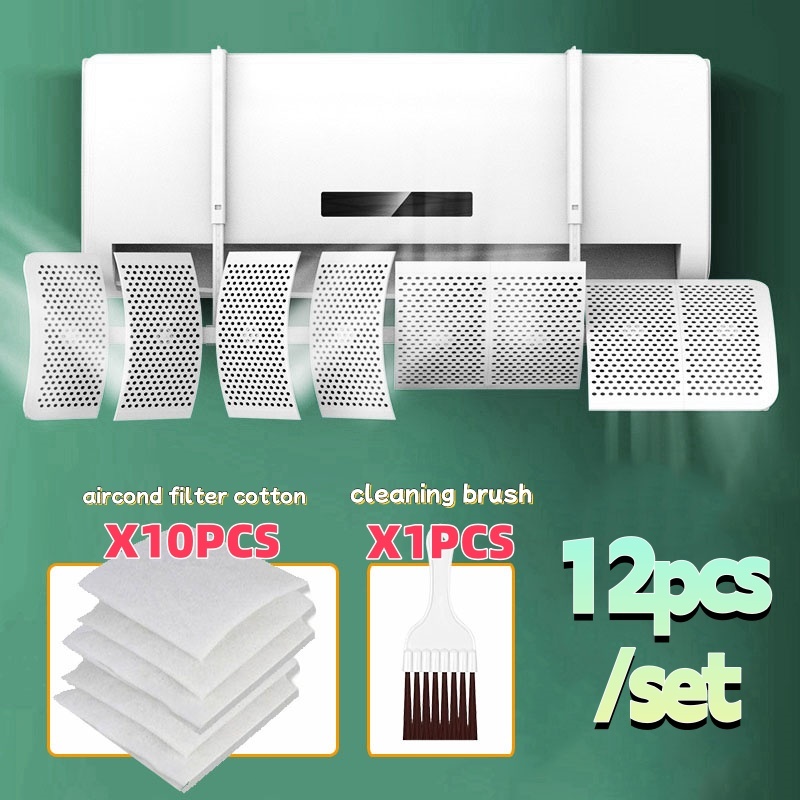 12pcs Aircond Deflector Aircond Windshield Board Adjustable 8 Fan Air ...