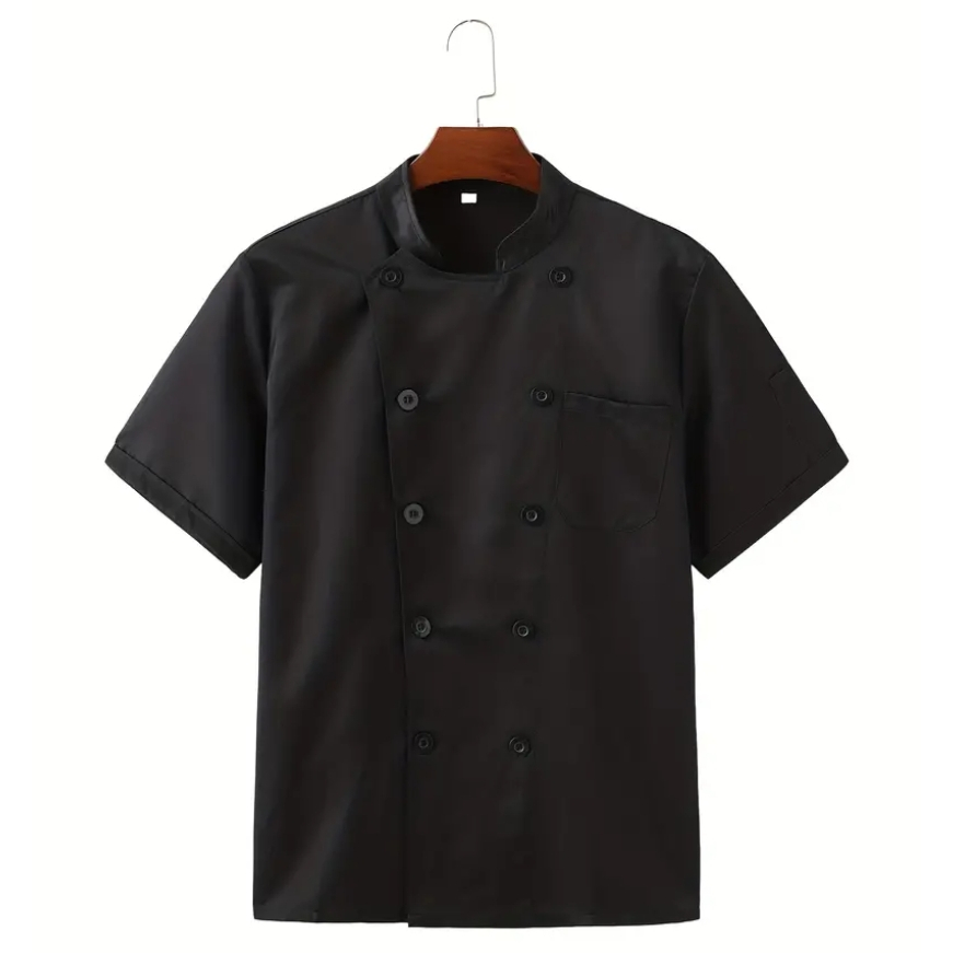 Ready Stock Chef work uniforms, men's short-sleeved hotel restaurant ...