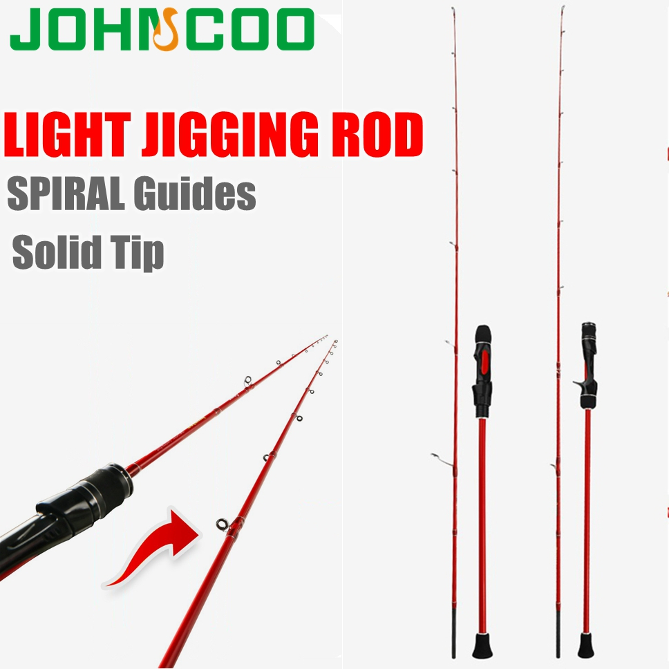 Solid tip light jigging fishing rod Casting rod PE0.8-1.5 Lure Weigth ...