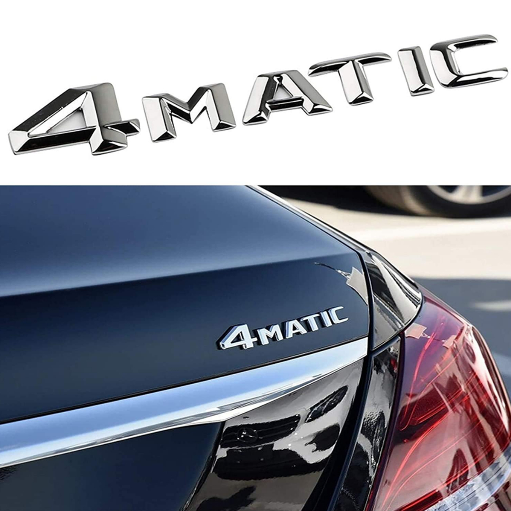 1pcs 3D Car 4MATIC Logo ABS Letter Emblem Decal for Mercedes Benz Car ...