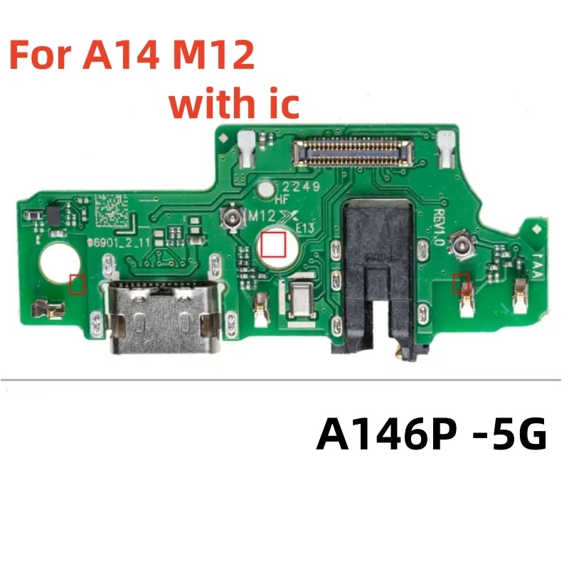 Suitable for Samsung Galaxy A14 5G 4G SM-A146P A145F M12 USB charging port interface socket ...