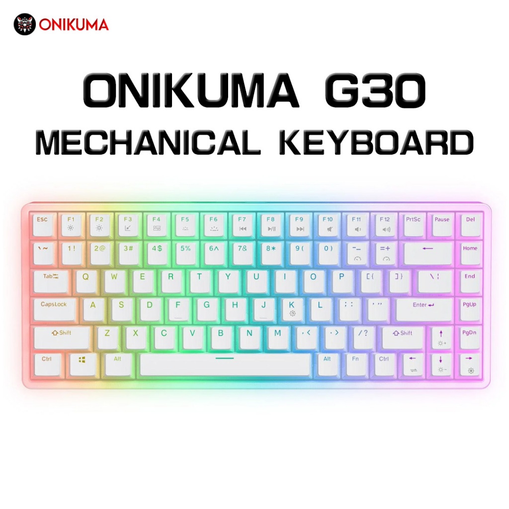 ONIKUMA G30 USB Interface RGB Backlit Wired Mechanical Keyboard ...