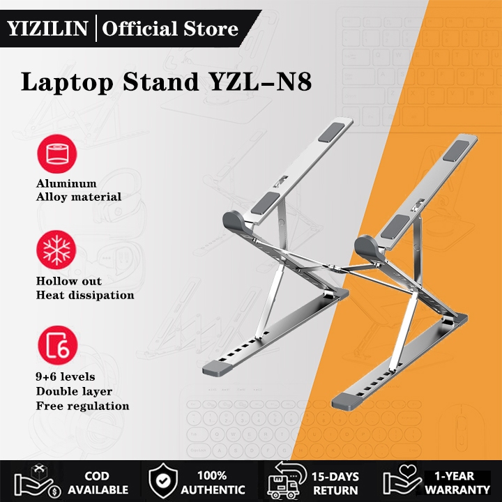 Yizilin Laptop Stand N8 Holder Aluminium Alloy Portable Adjustable ...