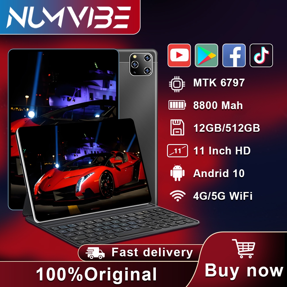 NUMVIBE S11 Tablet Original Android Tablet 11 Inch 12GB+512GB Tablet 5G ...