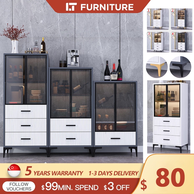 R5 Door Display Wine R5 IT-store cabinet Simple Drawer Cabinet Glass ...