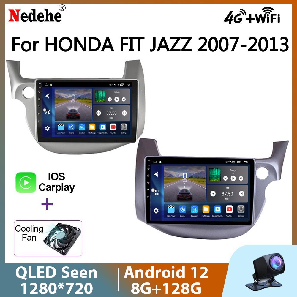 Android 12 Multimedia Player For HONDA FIT JAZZ 2007-2013 Car Monitor ...