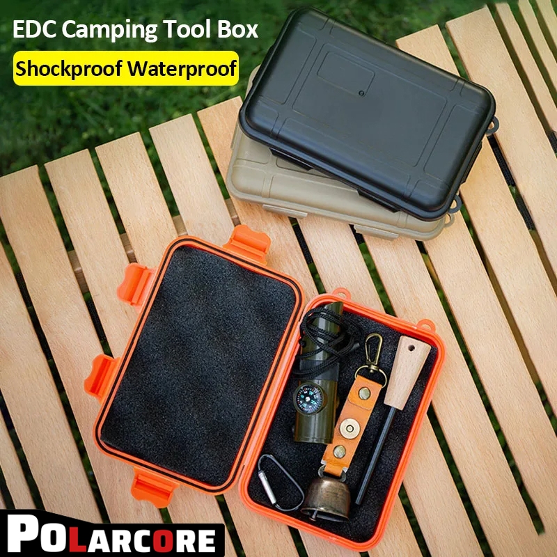 EDC Tool Box Outdoor Camping Survival Kit Shockproof Waterproof Case ...