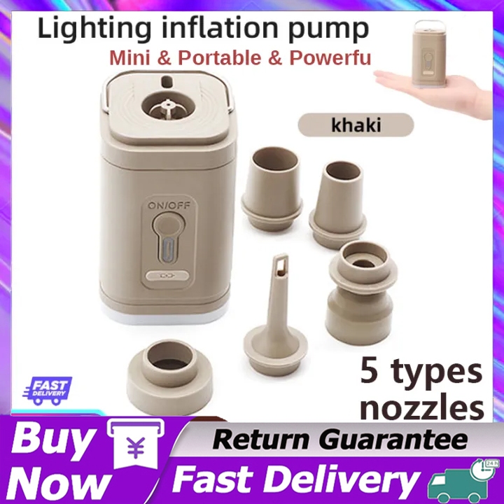 Electric Air Pump Rechargeable Battery Mattress Portable Wireless Air ...