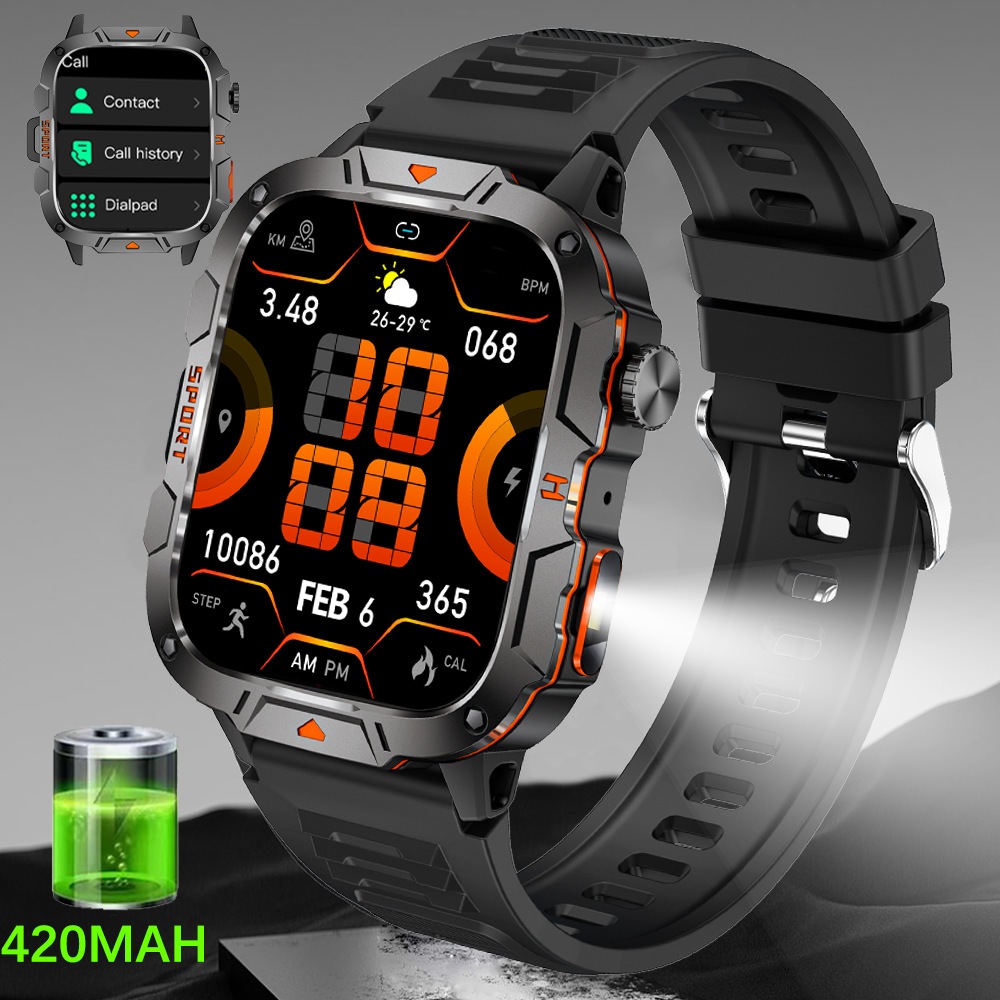 QX12 Bluetooth Smart Call Watch Heart Rate, Blood Pressure, Blood ...