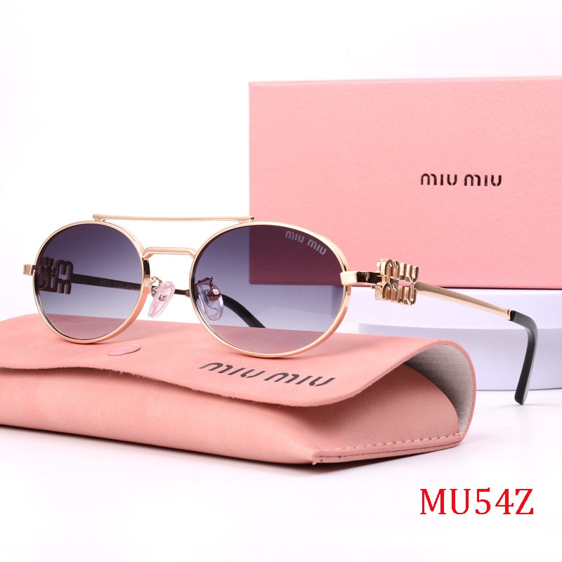 MiuM Women's Sunglasses Metal Elliptical Fashion Trend Personality Men ...